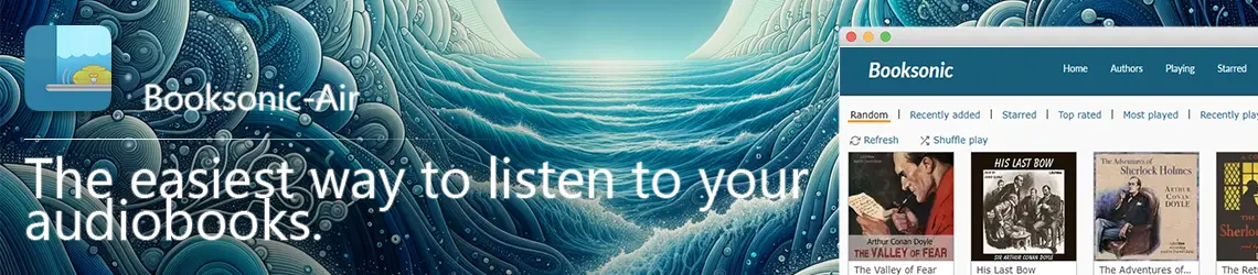 Booksonic Air • Audiobook Streaming Download and Install • HomeDock OS