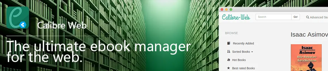 Calibre-Web • E-Book Management Download and Install • HomeDock OS